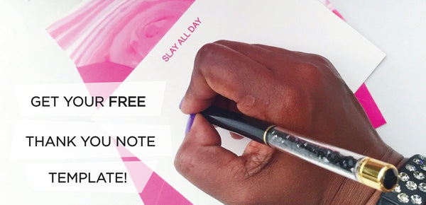 Thank You Note Template - Effie's Paper