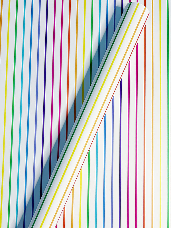 Rainbow Stripe Wrapping Paper - Effie's Paper