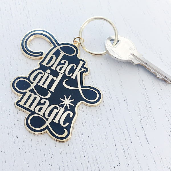 Black Girl Magic :: Enamel Keychain - Effie's Paper